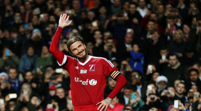 Balik ke Old Trafford, Beckham Tampil Memukau - Bola Liputan6.com